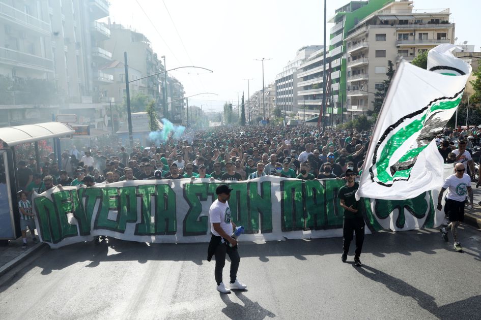 Χιλιάδες οπαδοί του Παναθηναϊκού στο συλλαλητήριο - Απαίτησαν ν ...