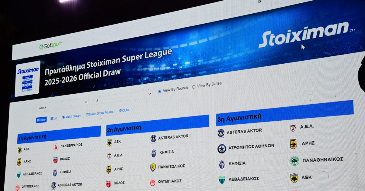 Super League 2025-26: Το αναλυτικό πρόγραμμα της κανονικής περιόδου - Super League 2025-26: to ...