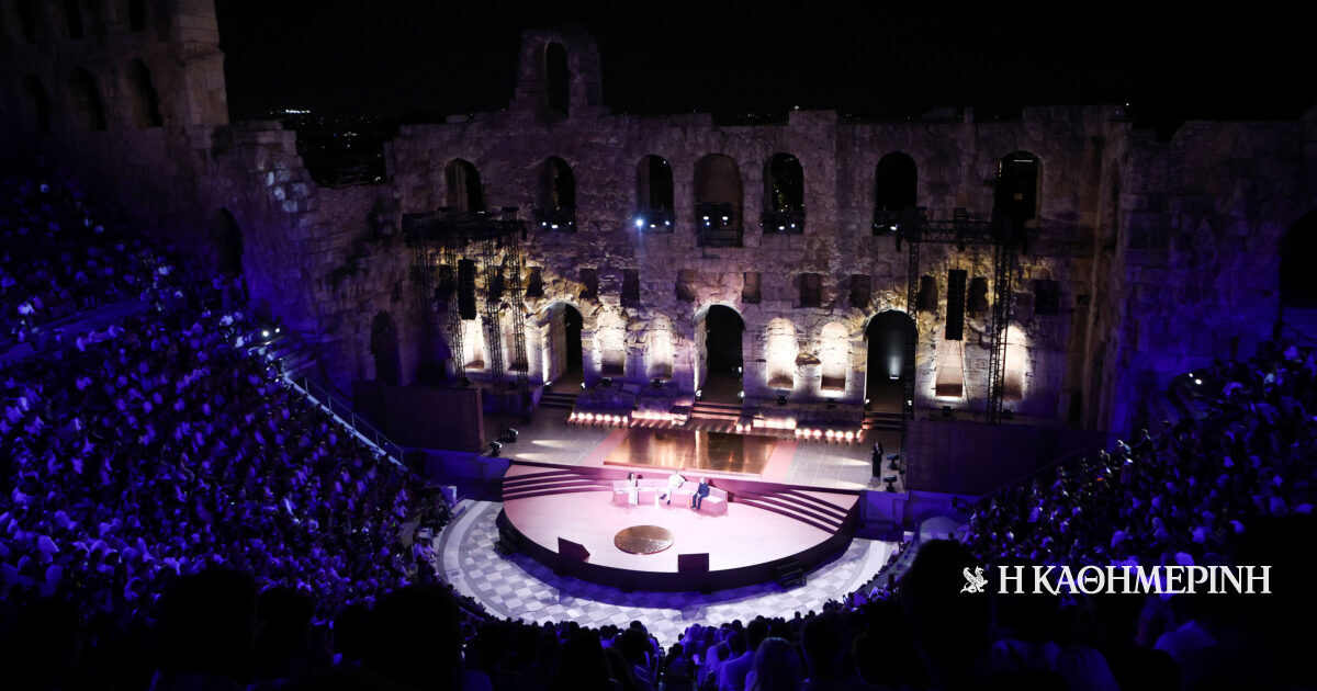 Η τεχνητή νοημοσύνη στο Ηρώδειο: Μητσοτάκης και Χασάμπης σε διάλογο για ...